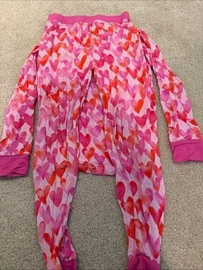 Little Sleepies | Pajamas | Little Sleepies Watercolor Hearts | Poshmark